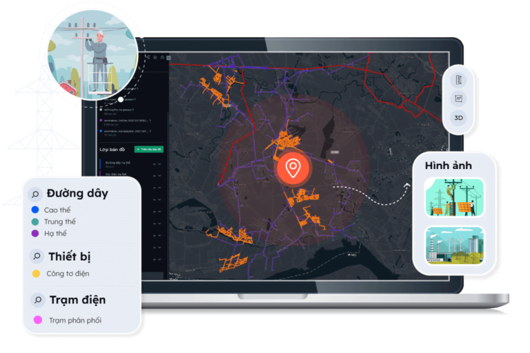 Giải pháp Map GIS cho lĩnh vực Điện lực ⋆ eKMap - Leading GIS & GeoAI ...